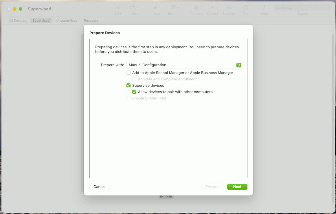 Apple iOS: Enrolling a Device