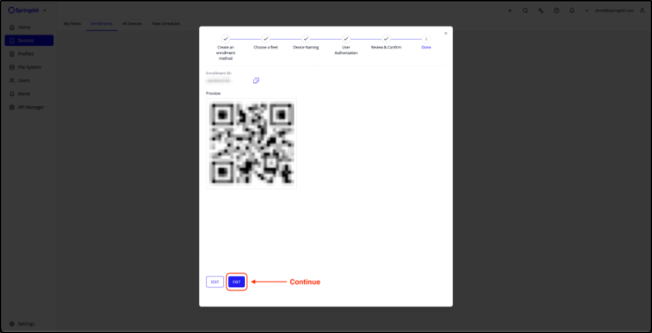 Enrolling a GMS Device