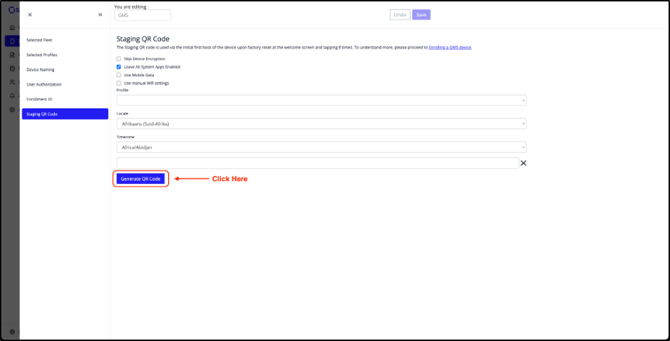 Enrolling a GMS Device
