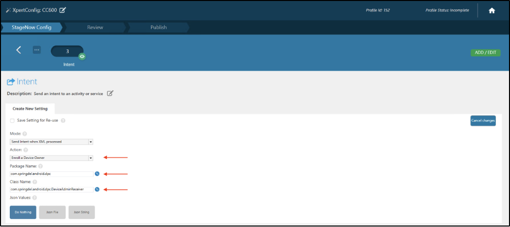 Zebra StageNow Enrollment