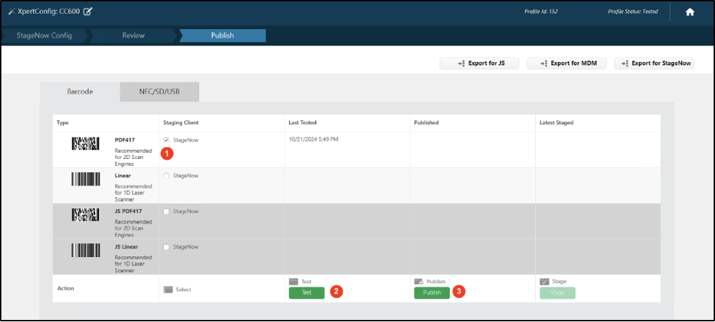 Zebra StageNow Enrollment