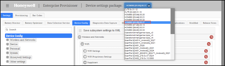Android Edge: Honeywell Provisioning Enrollment